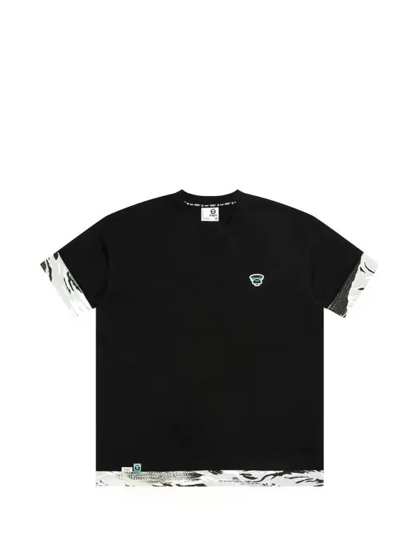 AAPE BY *A BATHING APE Logo-detail T-shirt - Black
