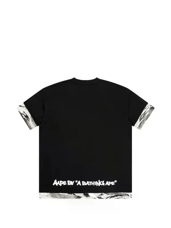AAPE BY *A BATHING APE Logo-detail T-shirt - Black