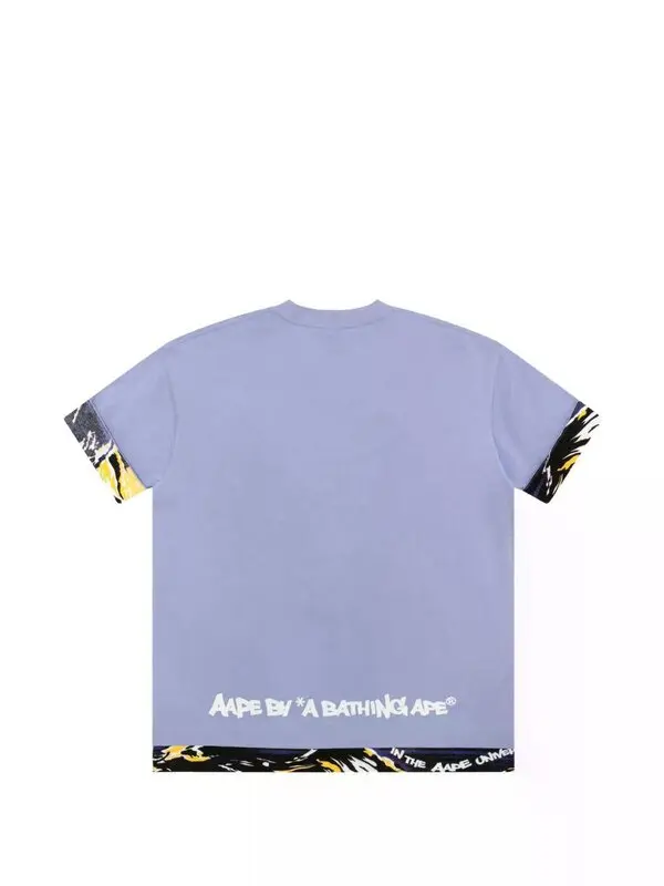 AAPE BY *A BATHING APE Logo-detail T-shirt - Black