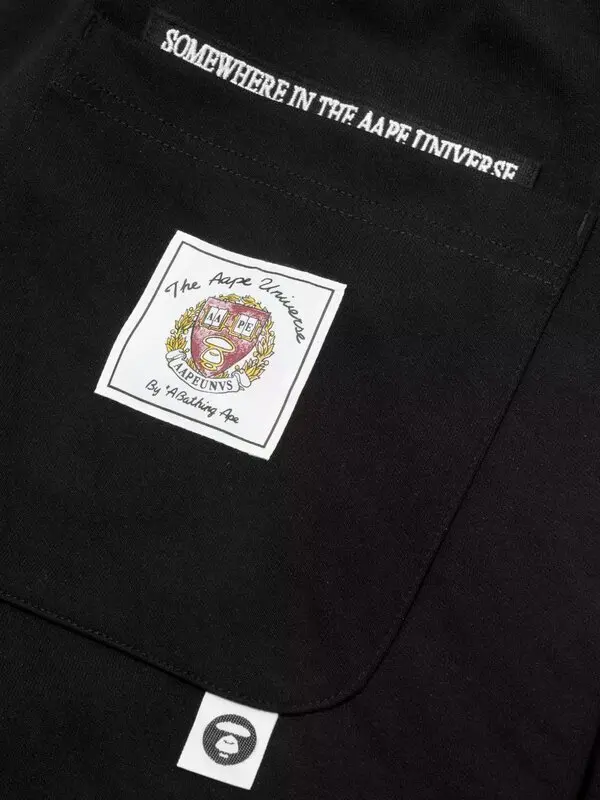 AAPE BY *A BATHING APE Logo-patch Relaxed Fit Shorts