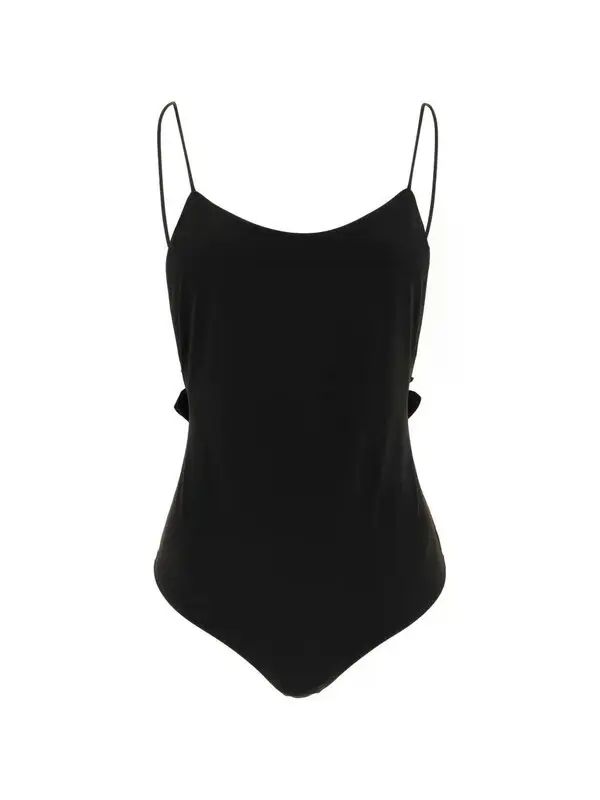 Jacquemus The Cabana Ruffled Swimsuit - Black