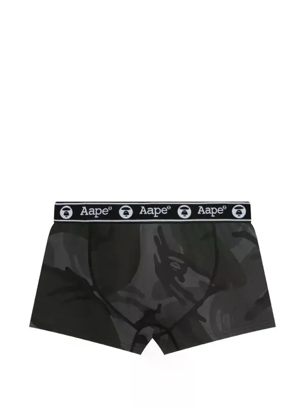 AAPE BY *A BATHING APE Camo Moonface Boxer Shorts - Black