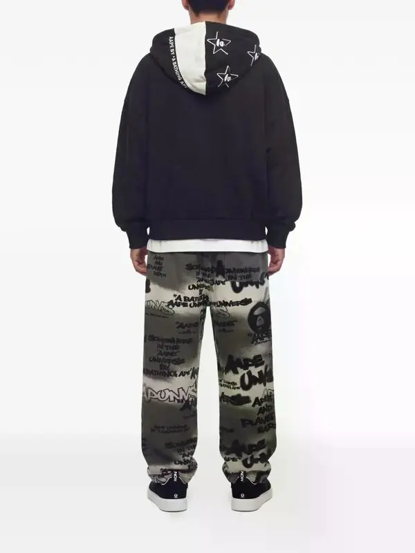 AAPE BY *A BATHING APE Logo-patch Hoodie - Black