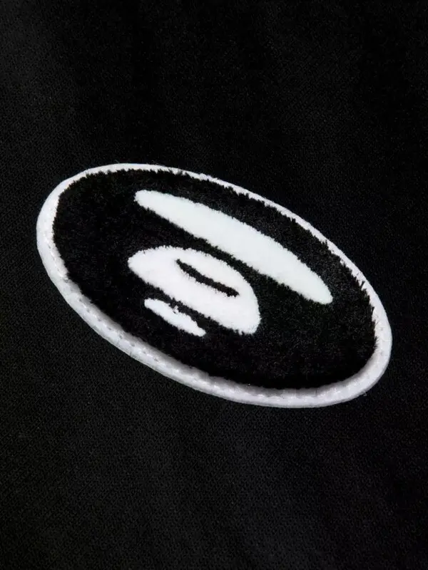 AAPE BY *A BATHING APE Logo-patch Hoodie - Black