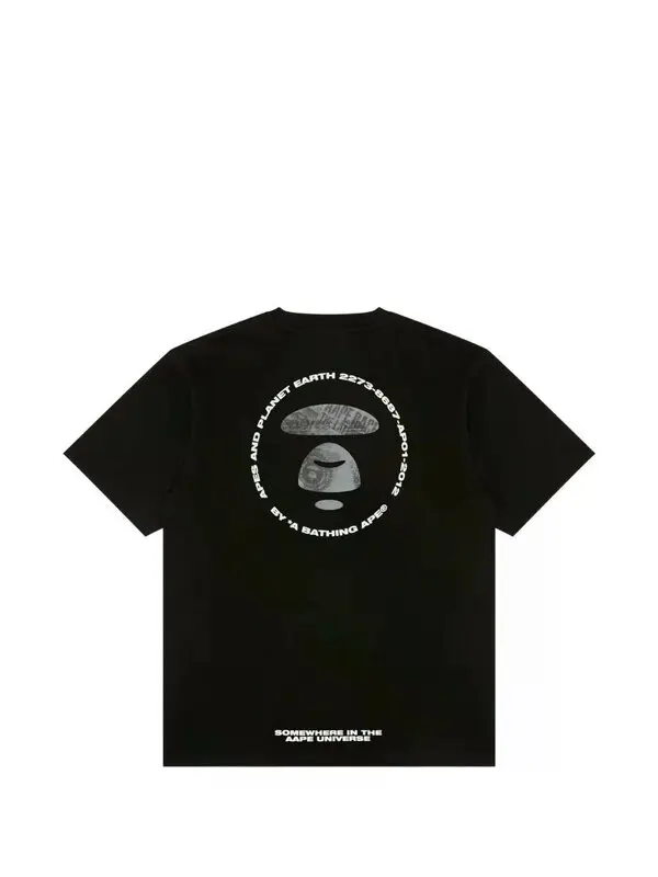 AAPE BY *A BATHING APE Moonface Logo-print T-shirt