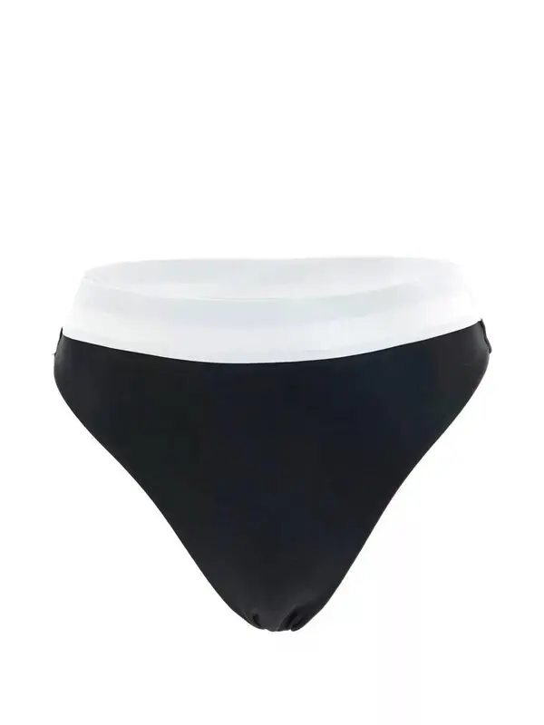 Goldbergh Oceane Contrast-panel Bikini Bottom - Black
