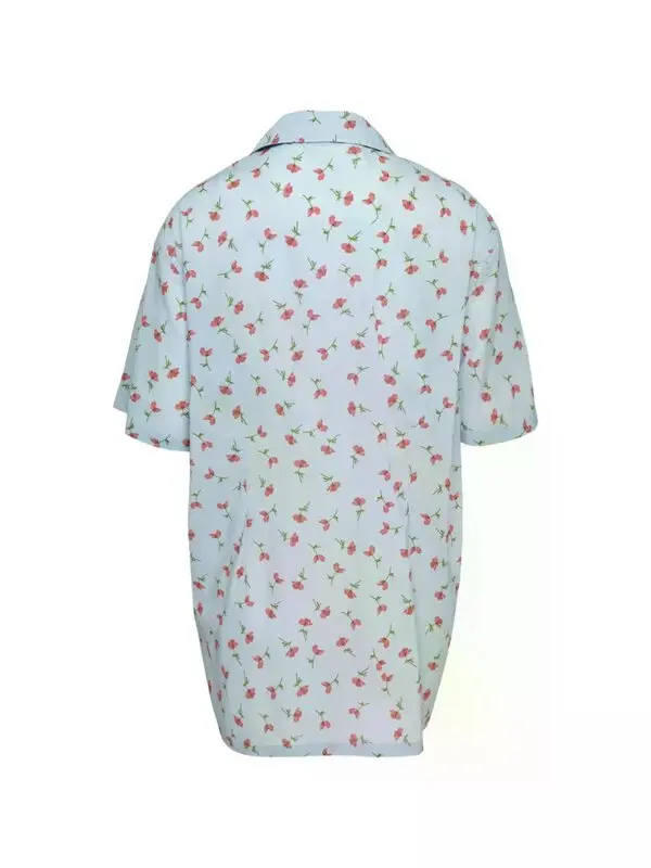 JIL SANDER Floral-print Short-sleeved Shirt