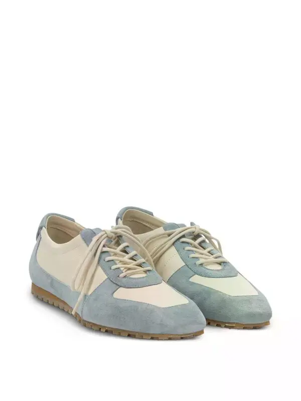AeydĒ Uma Suede-panelled Sneakers - Blue