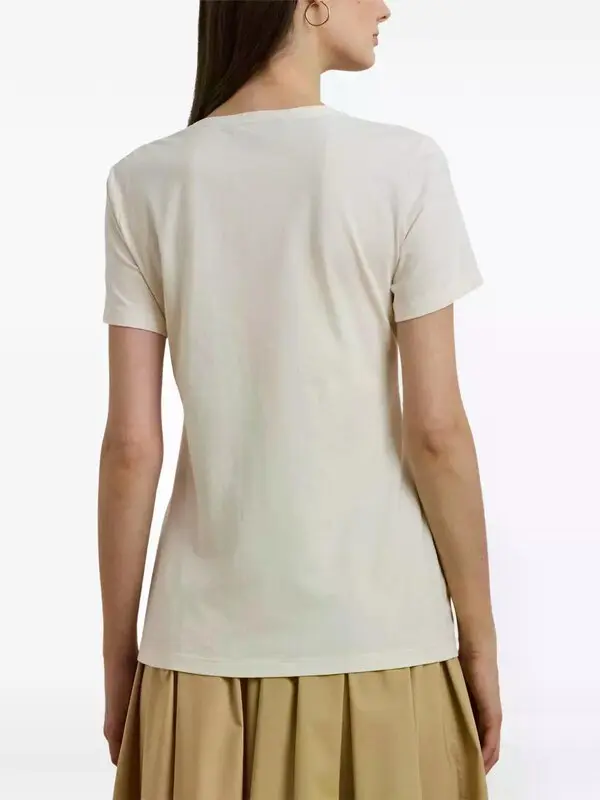 Ralph Lauren Lrl Logo-embroidered T-shirt - Neutrals