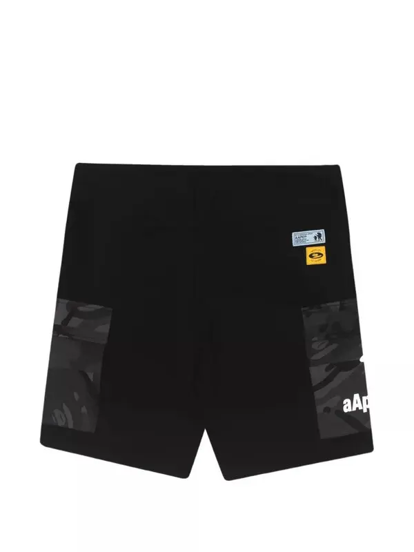AAPE BY *A BATHING APE Moonface Camo-print Shorts