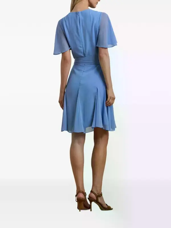 Ralph Lauren Flutter-sleeve Mini Dress