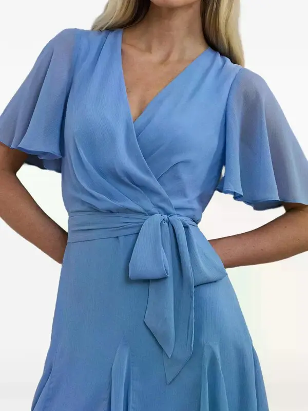 Ralph Lauren Flutter-sleeve Mini Dress