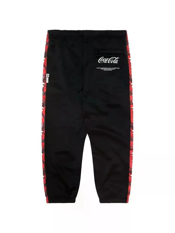 AAPE BY *A BATHING APE X Coca-cola Moonface-patch Camouflage-tape Track Pants