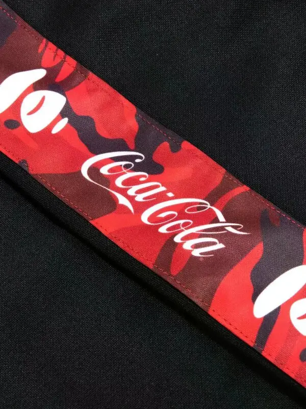 AAPE BY *A BATHING APE X Coca-cola Moonface-patch Camouflage-tape Track Pants