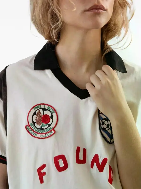 FOUND Patch-detail Union T-shirt