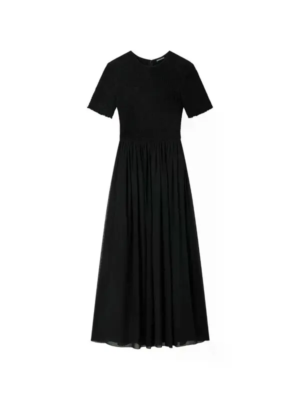 Emporio Armani Short Sleeve Maxi Dress - Black