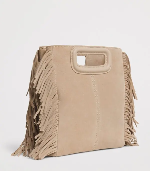 Maje Suede Fringed M Bag
