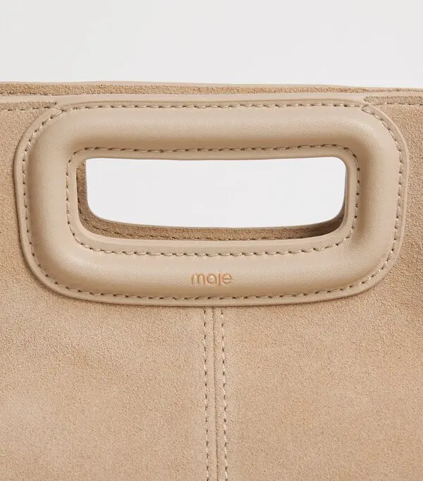 Maje Suede Fringed M Bag