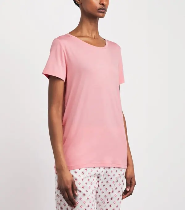 Derek Rose Micro Modal Lara Pyjama Top - Pink