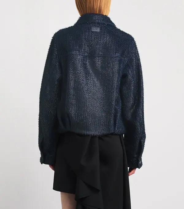 Loewe Lamb Leather Fringe Jacket