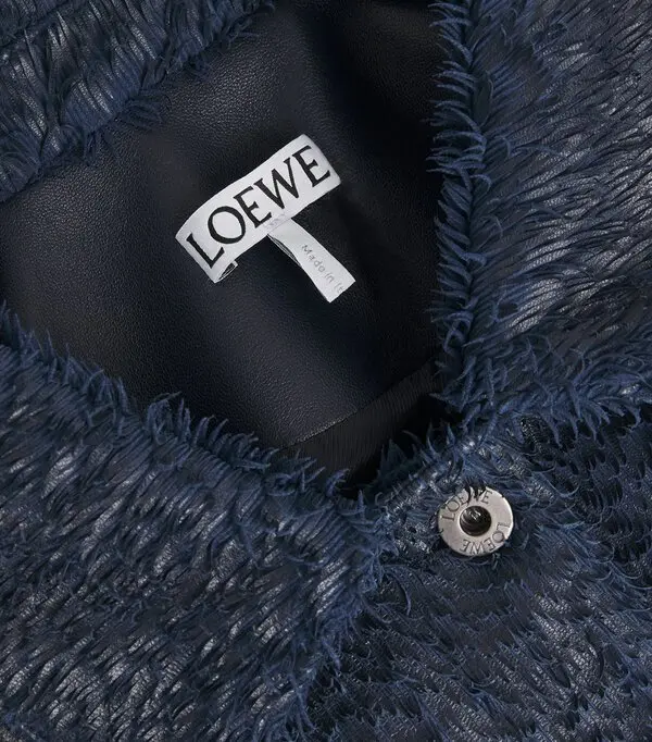 Loewe Lamb Leather Fringe Jacket