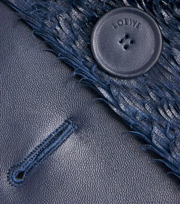 Loewe Lamb Leather Tailored Coat