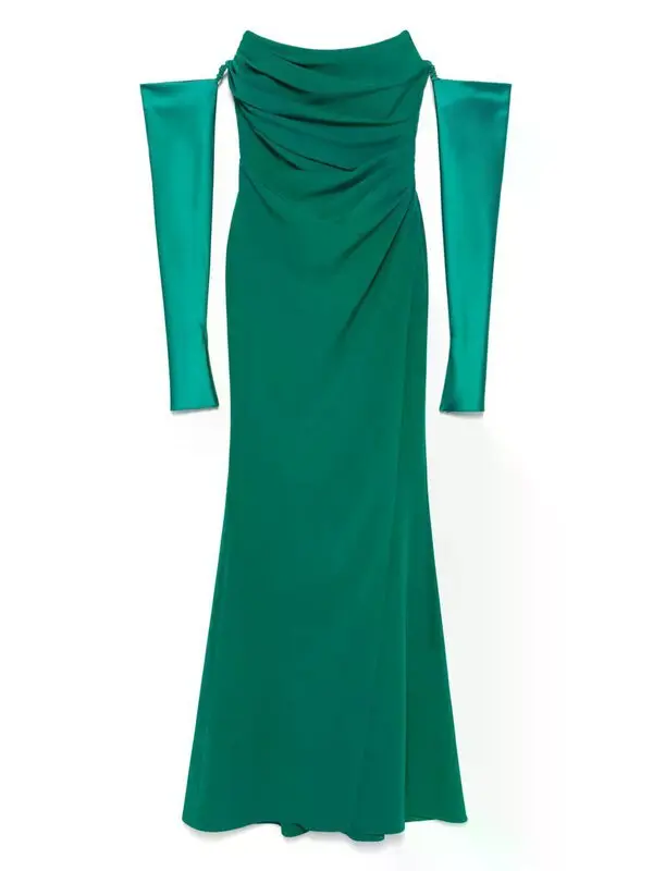 RHEA COSTA Aairah Maxi Dress - Green
