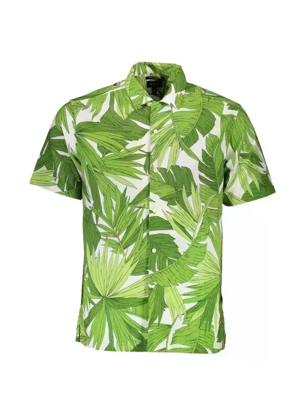Gant Leaf-print Cotton Shirt