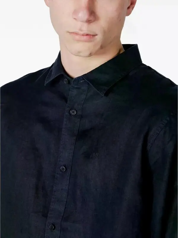 Armani Exchange Buttoned Shirt - Blue