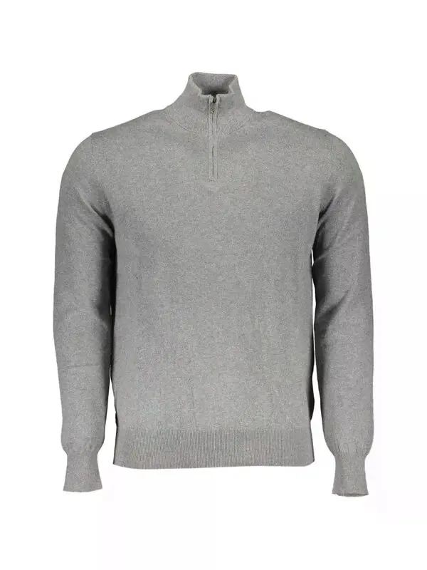 NORTH SAILS Quarter-zip Mock Neck Sweater - Grey