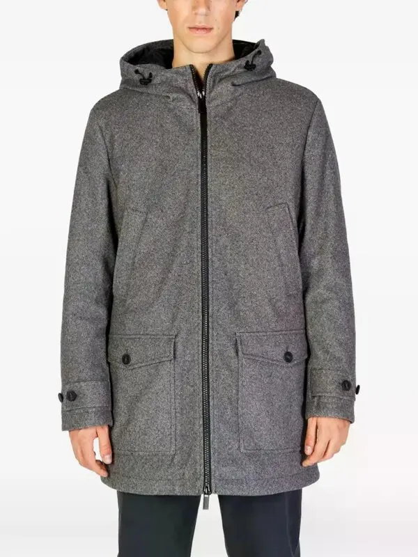 HAMAKI-HO Hooded Zip-up Jacket - Grey