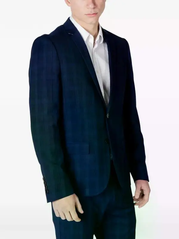 ANTONY MORATO Check-pattern Notched-lapel Blazer