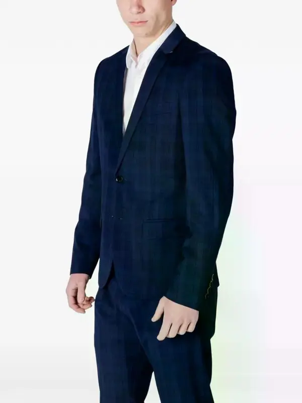 ANTONY MORATO Check-pattern Notched-lapel Blazer