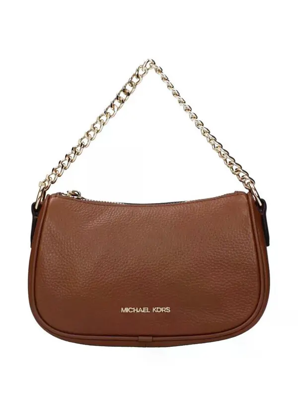 Michael Kors Small Carmela Leather Shoulder Bag - Brown