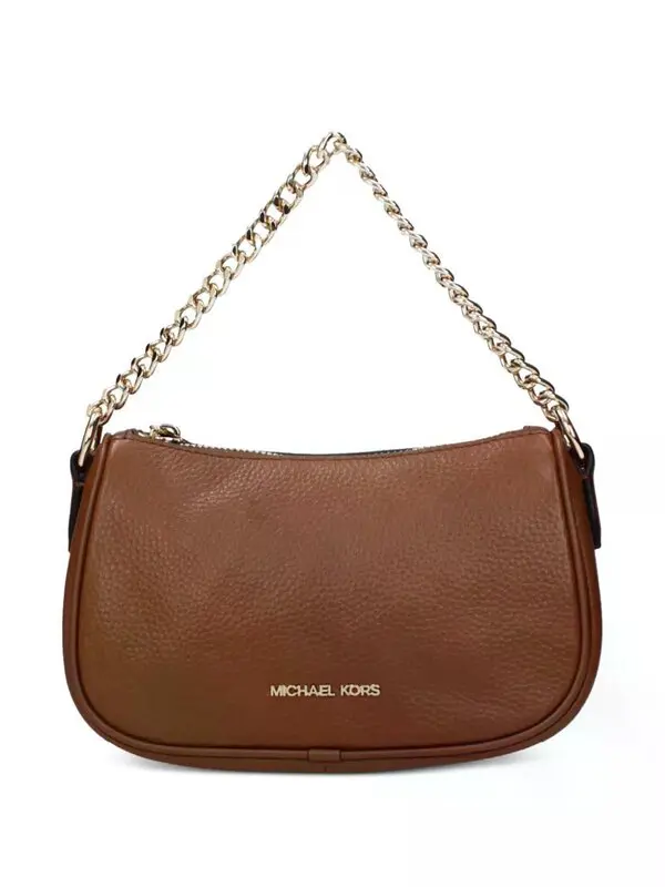 Michael Kors Small Carmela Leather Shoulder Bag - Brown
