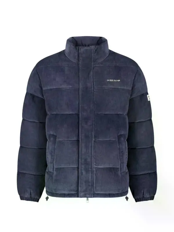Guess Corduroy Puffer Jacket - Blue