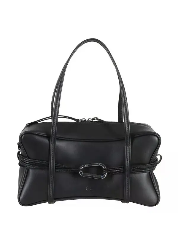 BIASIA Edwige 4ever Leather Shoulder Bag - Black
