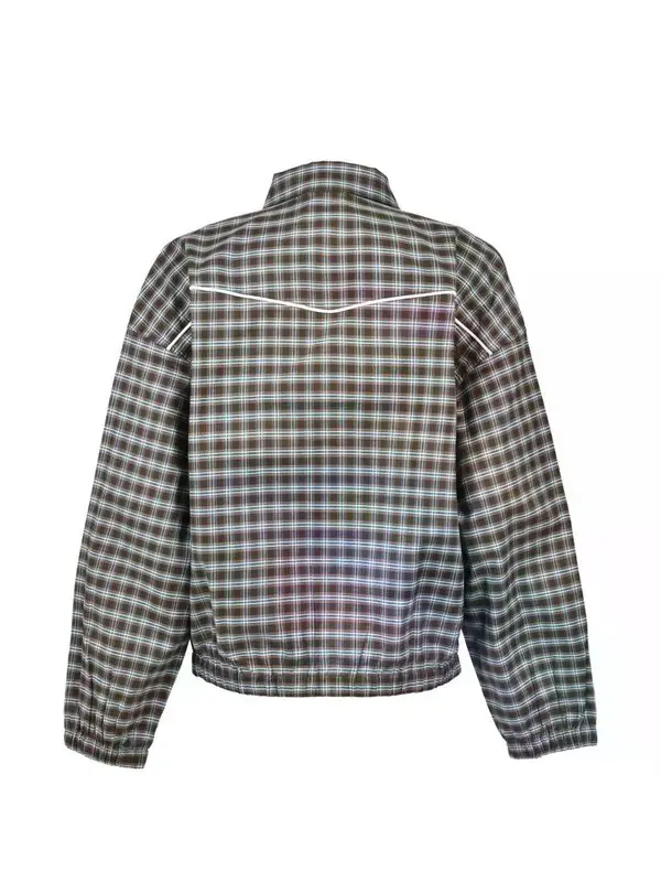 BREATH Script Logo Check-pattern Jacket