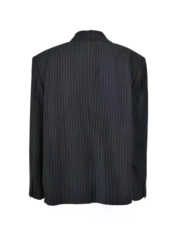 BREATH Oversized-fit Pinstripe Double-breasted Blazer