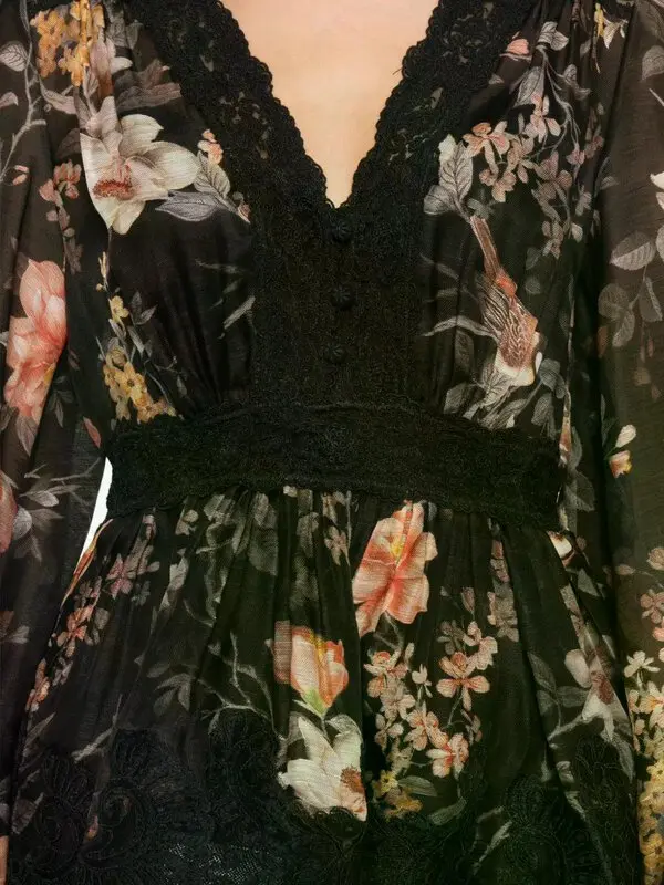 Zimmermann Carousel Floral-print Blouse