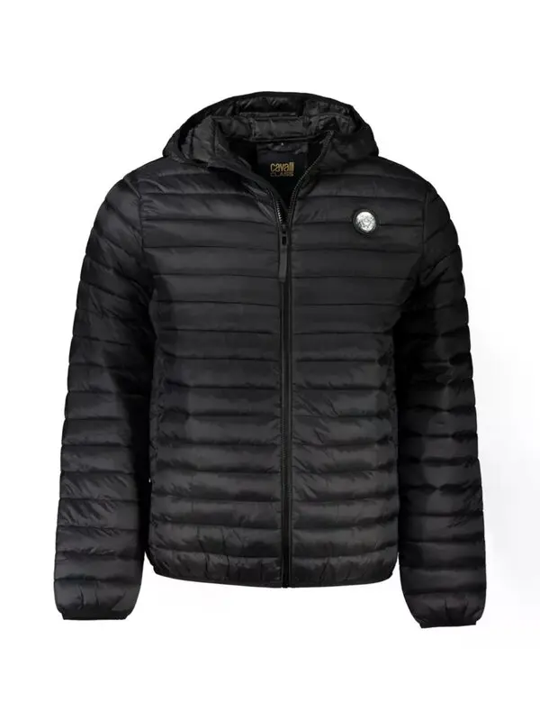 Roberto Cavalli Quilted Hooded Jacket - Black