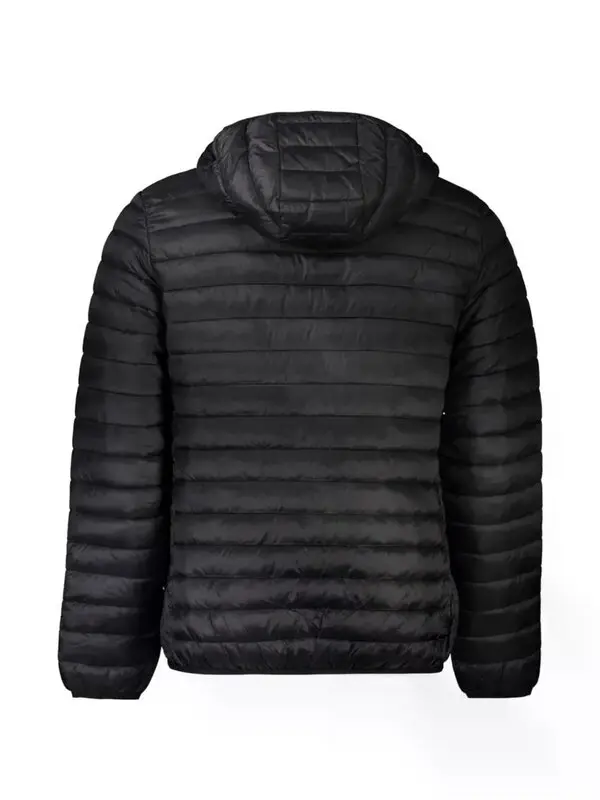 Roberto Cavalli Quilted Hooded Jacket - Black