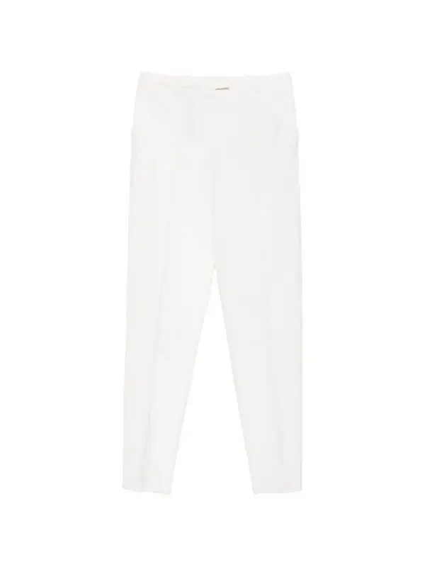 Loulou De Saison Pressed-crease Straight-leg Trousers - White