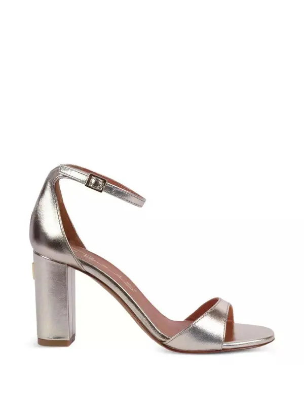 VIA ROMA 15 Metallic-effect Sandals