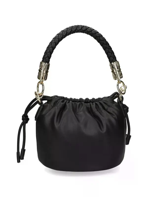 Moschino Logo-embossed Shoulder Bag With Braided Handle