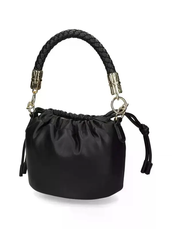 Moschino Logo-embossed Shoulder Bag With Braided Handle