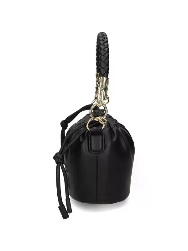 Moschino Logo-embossed Shoulder Bag With Braided Handle