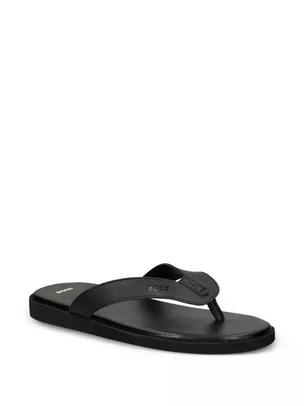 BOSS Logo-embossed Thong Sandals