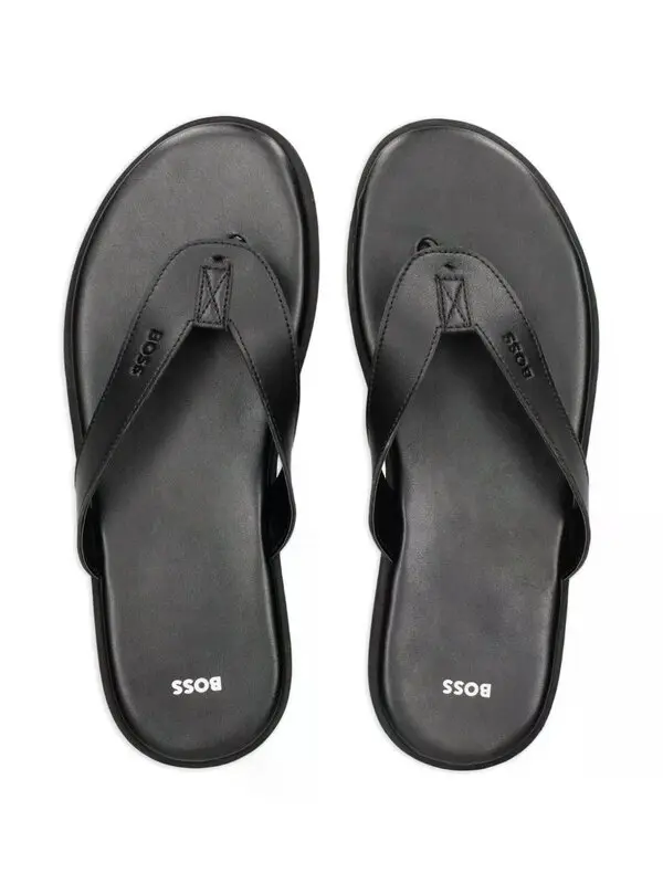BOSS Logo-embossed Thong Sandals