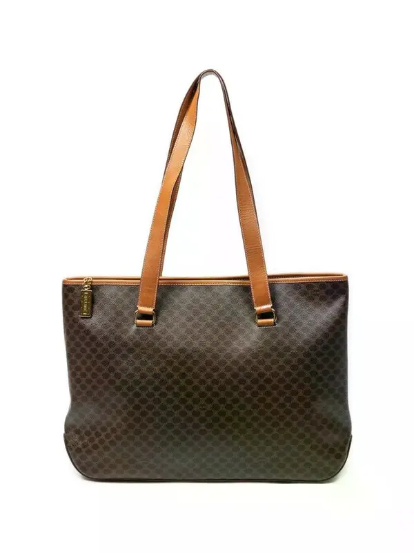 Celine Patterned Shoulder Bag - Brown